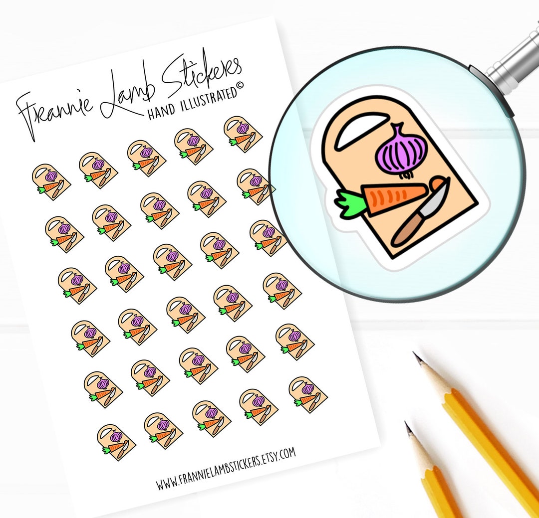 Meal Plan Stickers (1/2" Each), Meal Prep Planner Stickers, Meal Plan ...