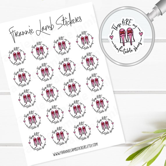 Shoe Lover Stickers, Clear or White Sticker Paper Available, Planner ...