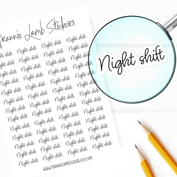 Night Shift Planner - Etsy