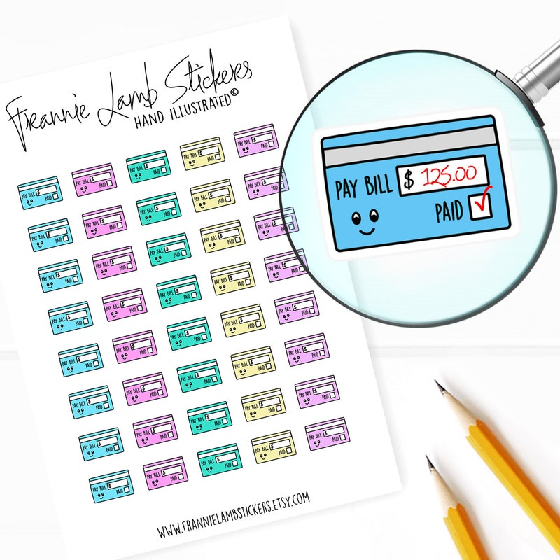 Card Stickers - Etsy