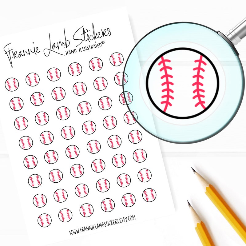 Baseball Stickers - Etsy