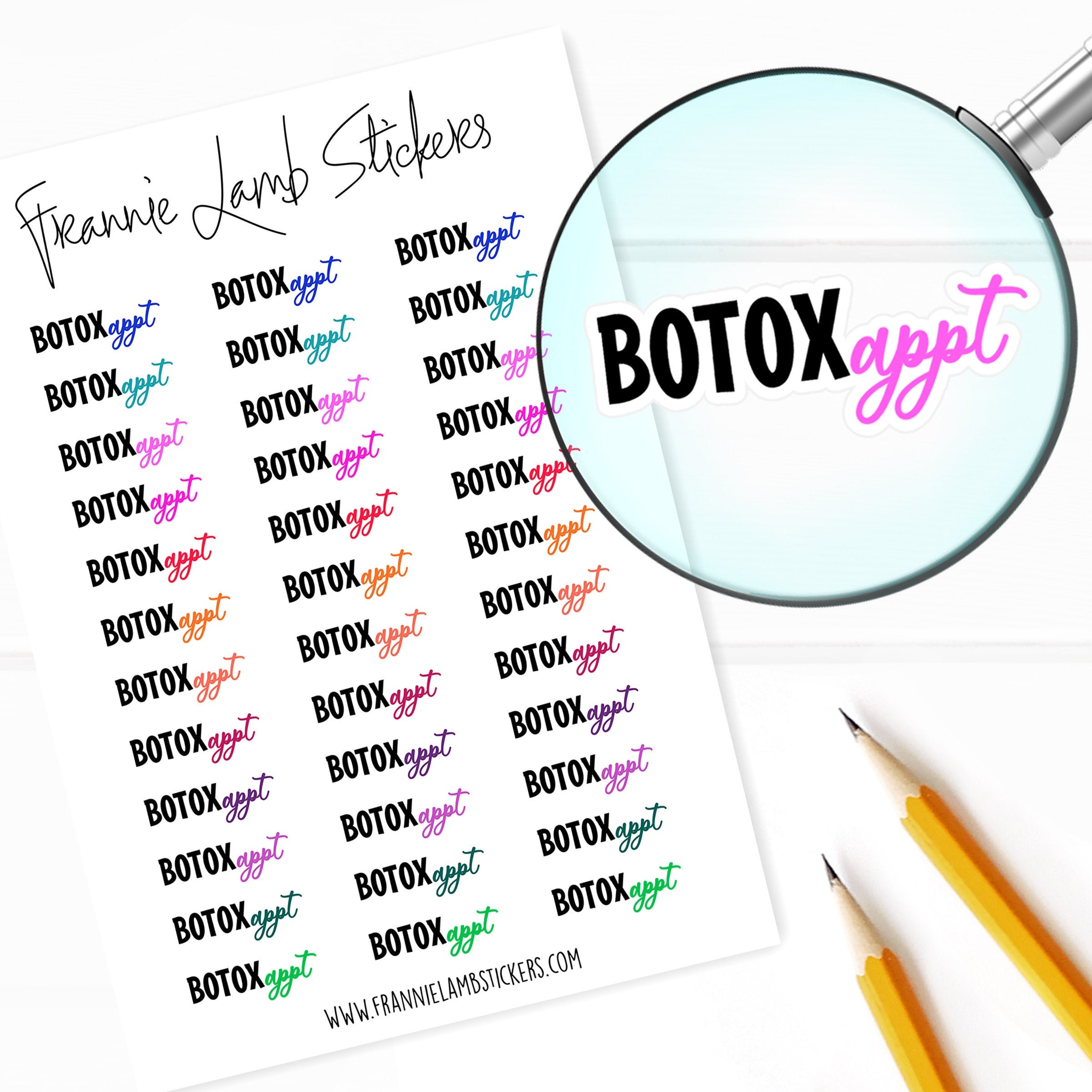 Botox Appointment Planner Stickers 36 Labels for Planners | Etsy