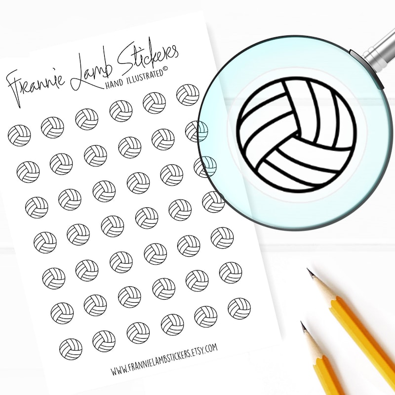 Volleyball Stickers - Etsy