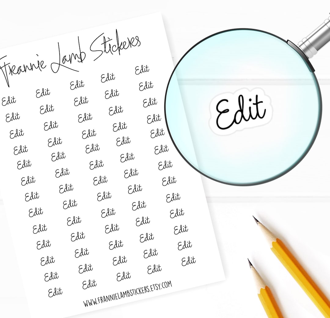 Edit Planner Stickers, 65 Labels for Planners, Calendars and More ...