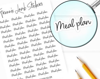 Meal Plan Stickers - Etsy