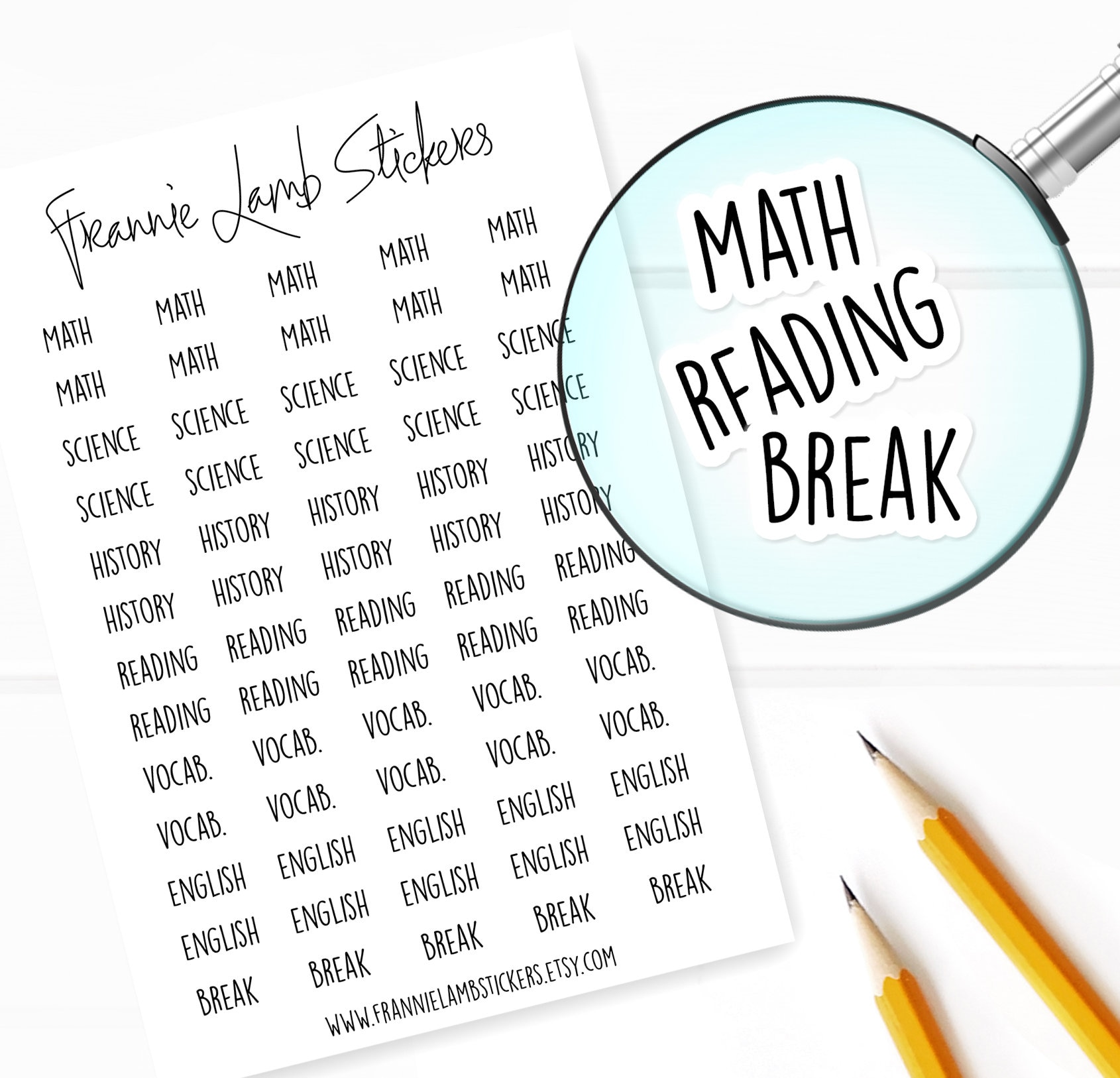 Math Science Journal Label