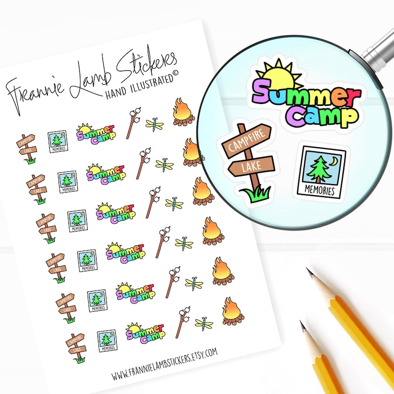 Camping Sticker - Etsy