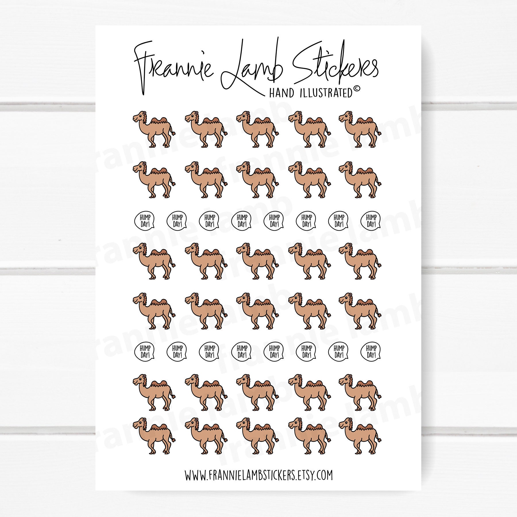 Hump Day Stickers 1/2 Each Planner Stickers for - Etsy