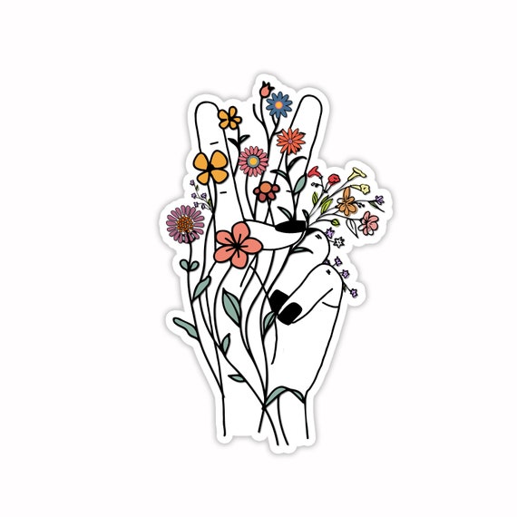 2.5 Vinyl Sticker Peace Sign Sticker Laptop Sticker - Etsy