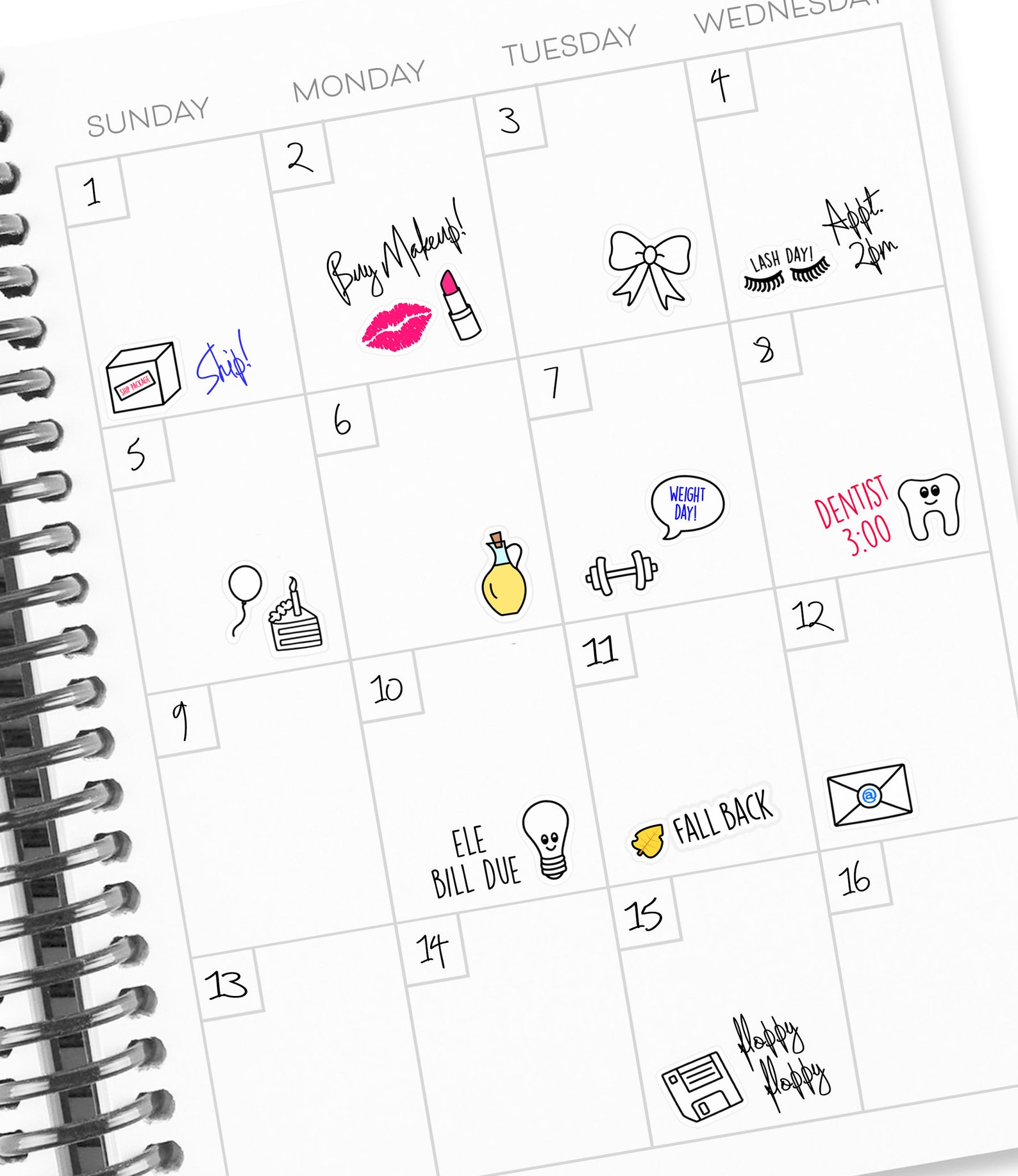 Holiday Planner Stickers Holiday Reminder Labels for | Etsy