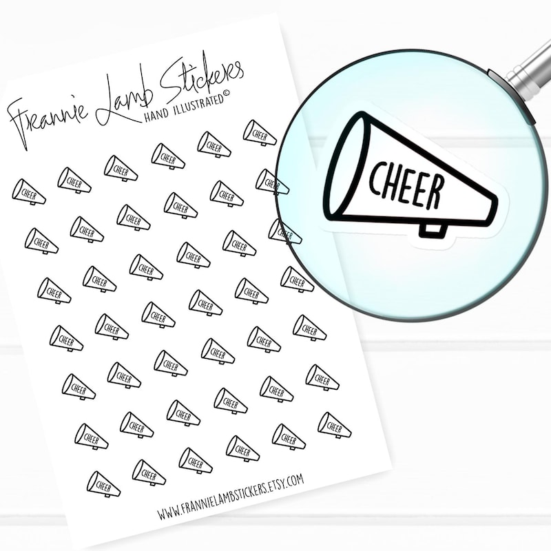 Cheer Stickers - Etsy UK