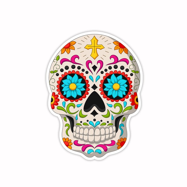 Sugar Skull Stickers - Etsy