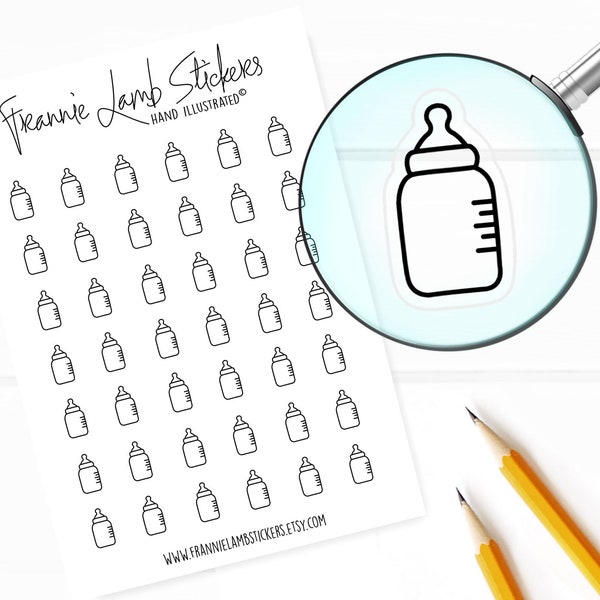 Baby Bottle Stickers - Etsy