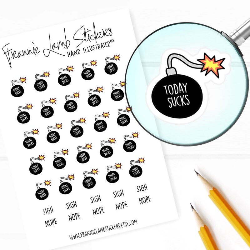 Bad Day Stickers - Etsy
