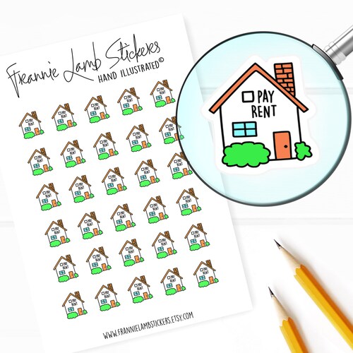 Bill Due Planner Stickers Reminders Bill Tracker Happy - Etsy