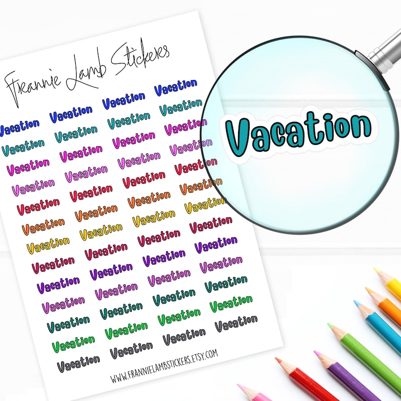 Vacation Reminder Cards - Etsy