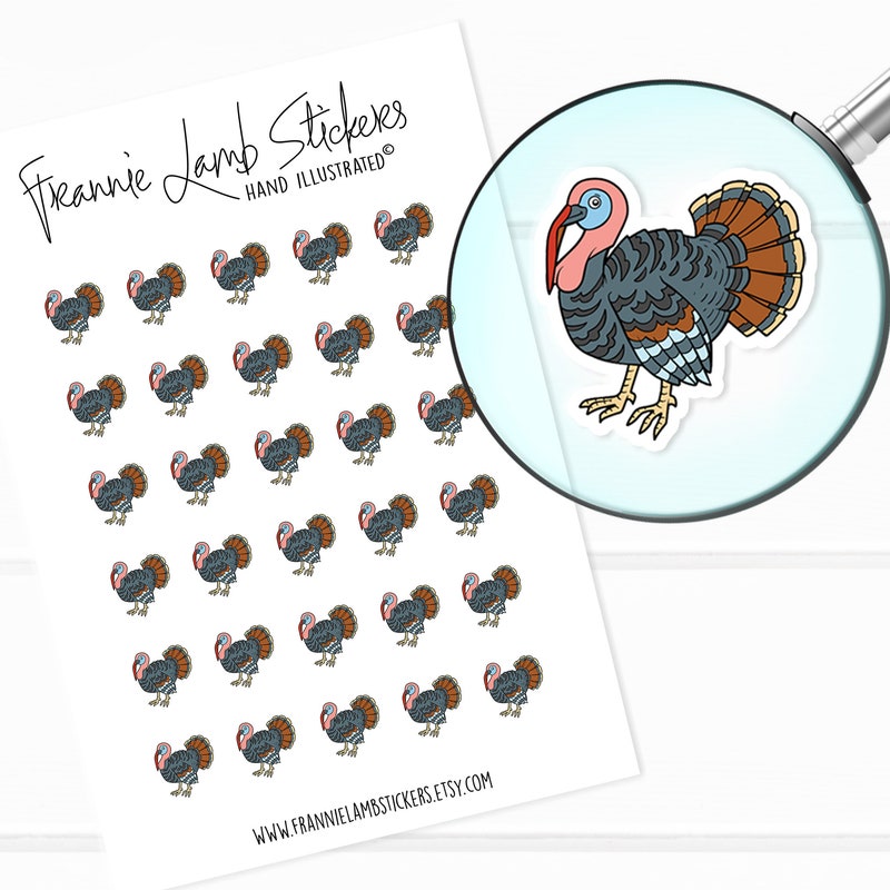 Turkey Stickers - Etsy