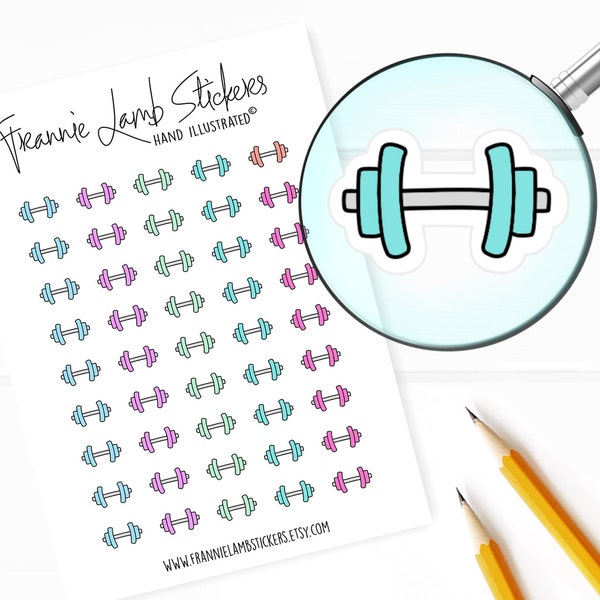 Weights Planner Stickers - Etsy