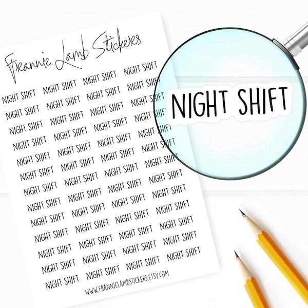 Night Shift Text - Etsy Australia