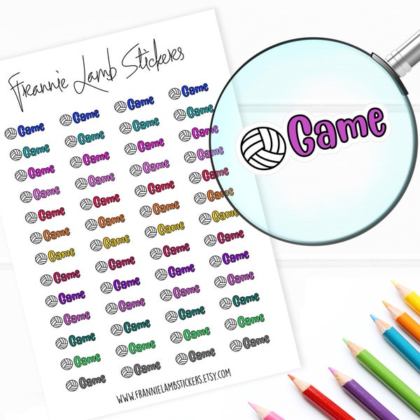 Volleyball Stickers - Etsy