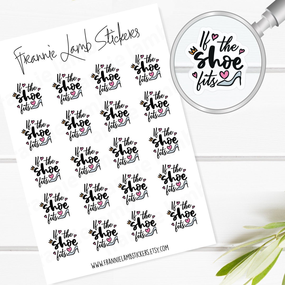 Shoe Lover Stickers, Clear or White Sticker Paper Available, Planner ...