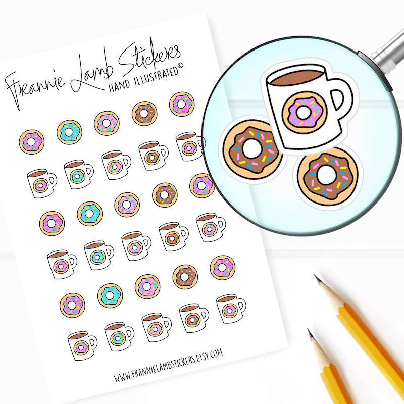 Donut Sticker - Etsy
