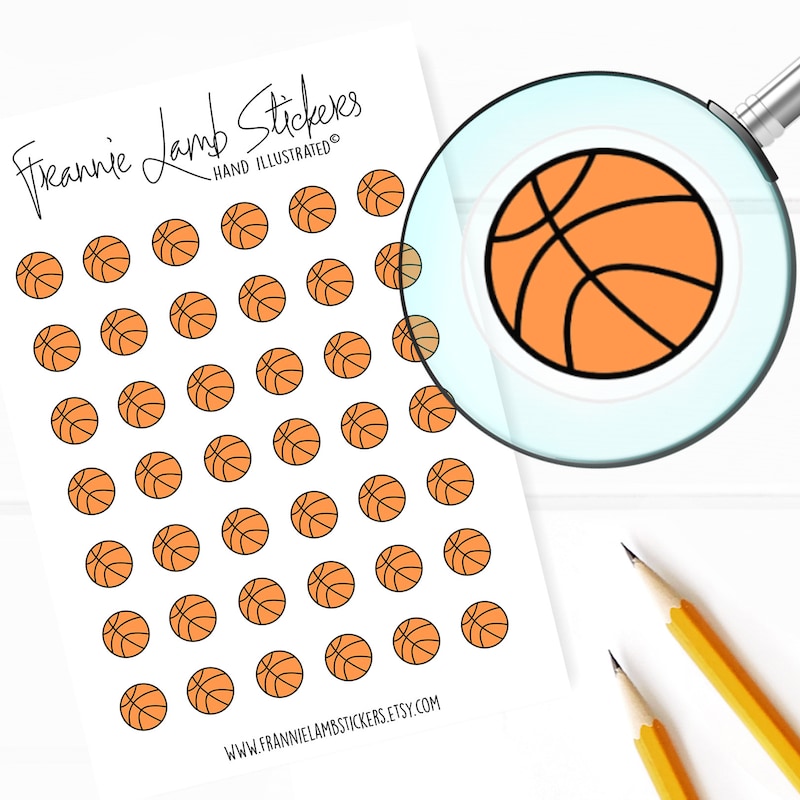 Basketball Stickers - Etsy