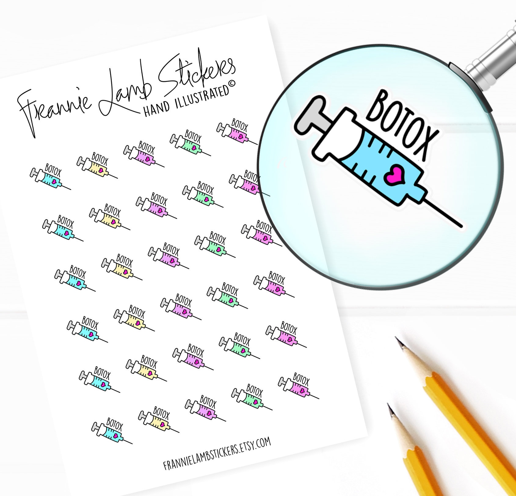 Botox Stickers 1/2 Each Botox Planner Stickers - Etsy