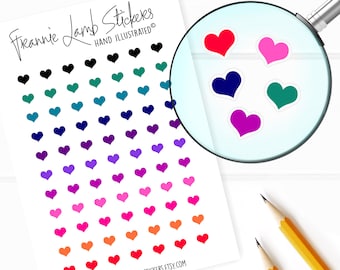 Heart Stickers - Etsy