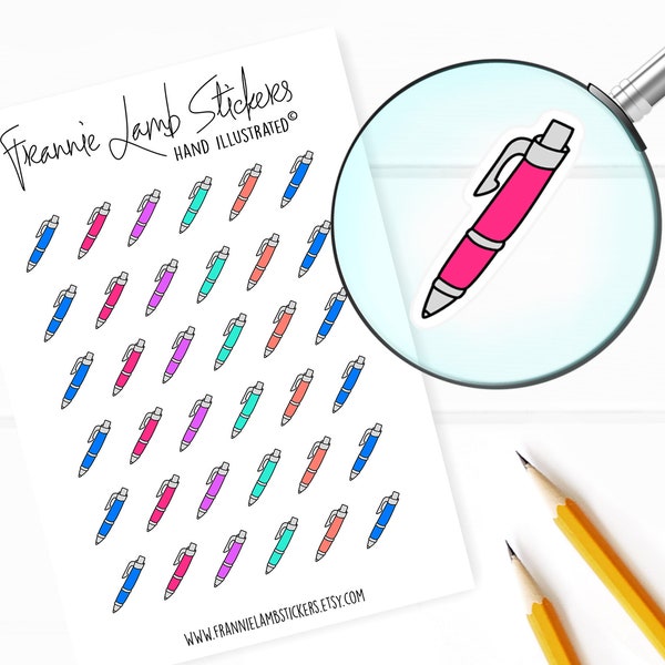 Pen Stickers - Etsy