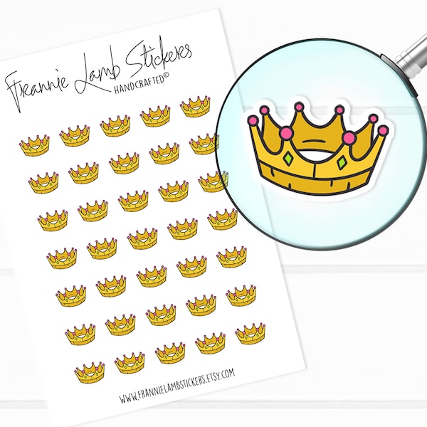 Crown Sticker - Etsy