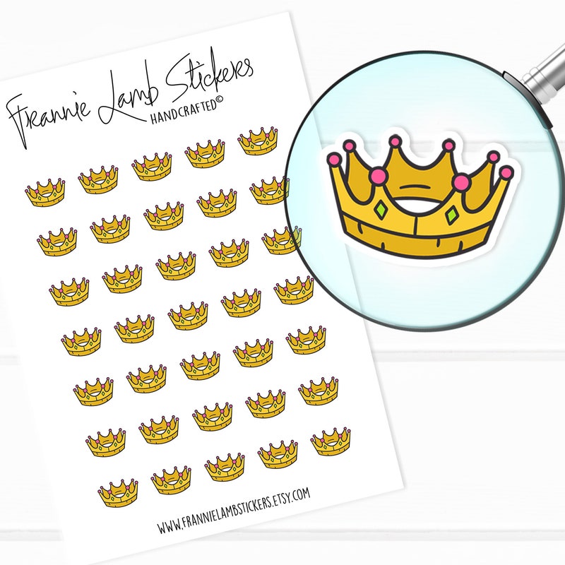 Crown Stickers - Etsy