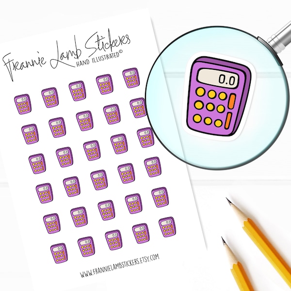 Calculator Stickers - Etsy