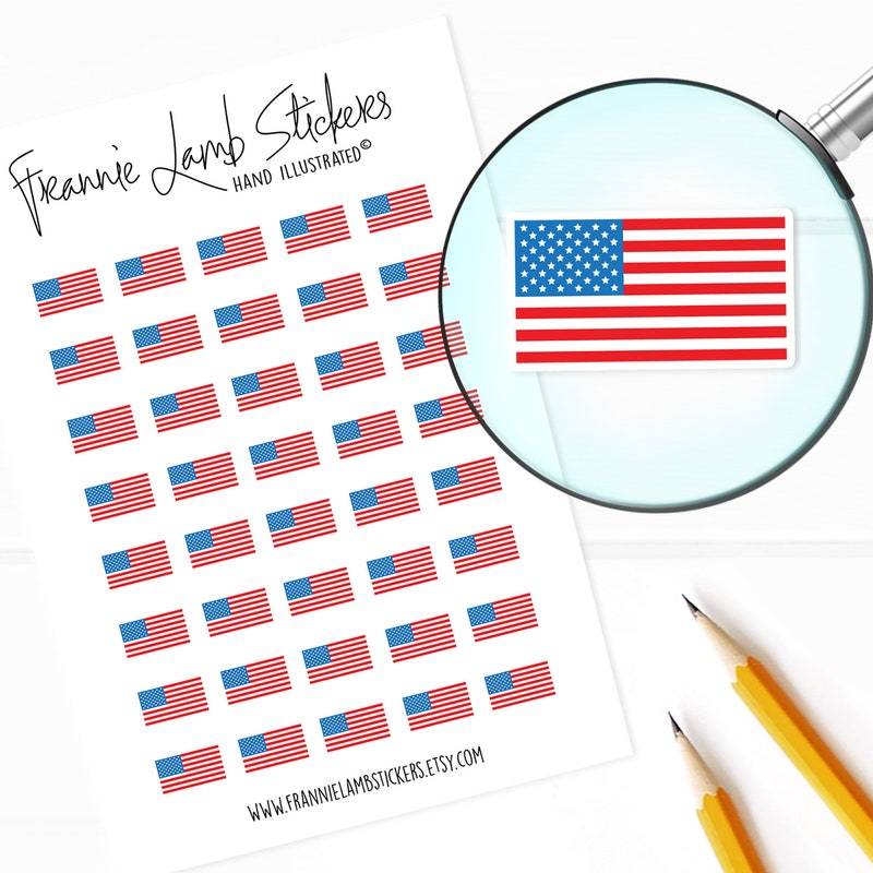 American Flag Stickers - Etsy
