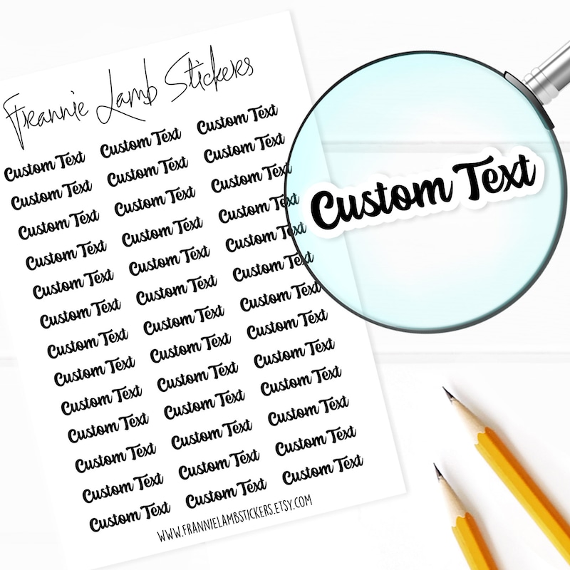 Clear Stickers Custom - Etsy