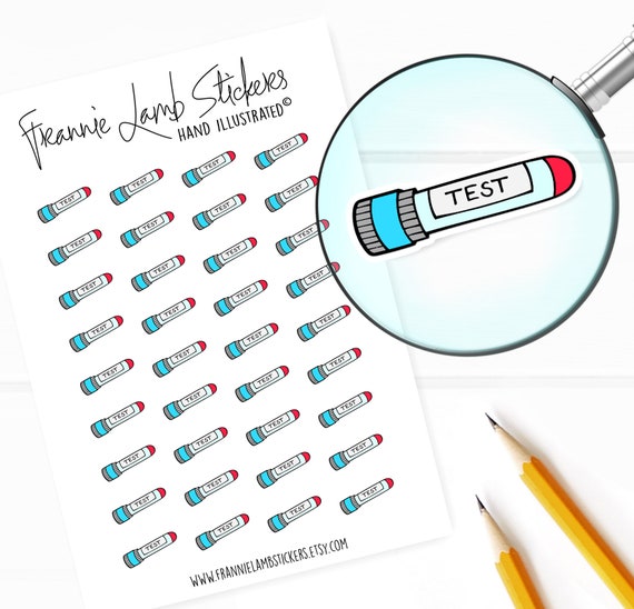 Blood Test Stickers 1/2 Each Blood Test and Medical - Etsy