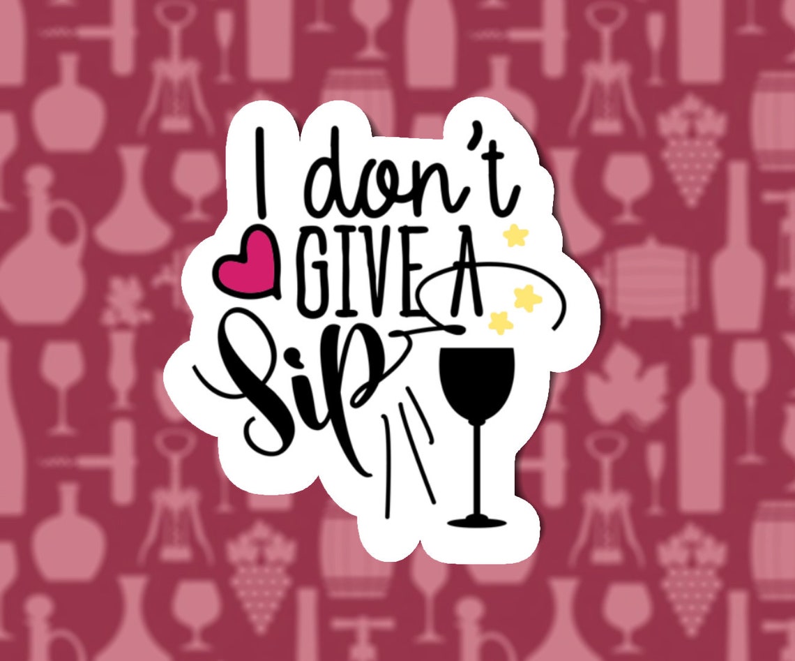 Wine Stickers, Clear or White Sticker Paper Available, Planner Stickers ...