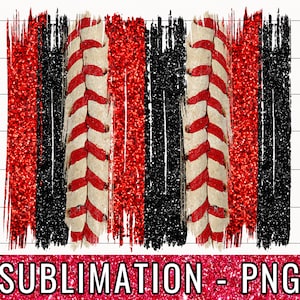 Baseball Stitches Brush Stroke Design, Sublimation PNG File, Team ...