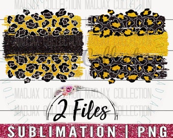 Leopard Sublimation Gold Glitter Background Brush Stroke | Etsy