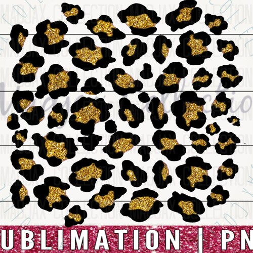 Red Glitter Leopard Print PNG File Sublimation Design - Etsy