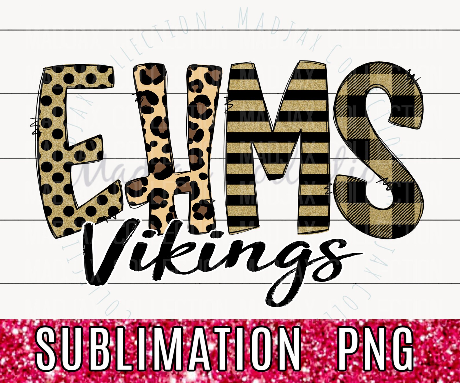 EHMS School Sublimation Teacher Squad Bubble Letters Polka - Etsy