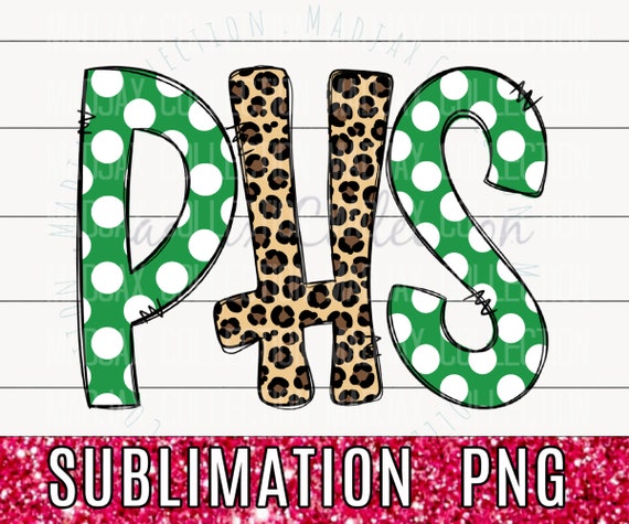 PHS High School Sublimation Teacher Squad Bubble Letters - Etsy