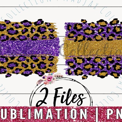 Purple and Gold Sublimation PNG Brush Strokes Background - Etsy
