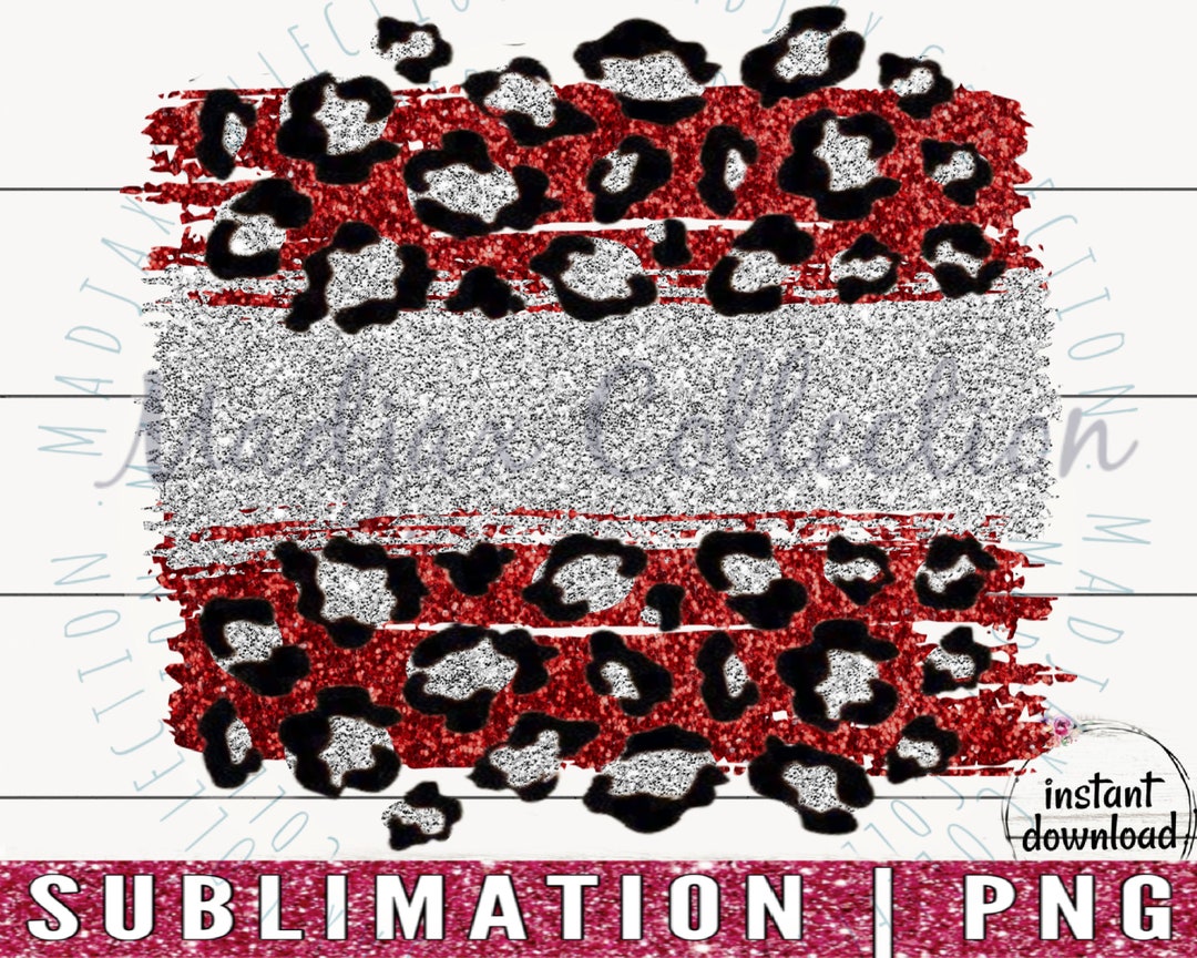 Leopard Sublimation, Maroon and Silver, Football Team Background, Brush ...