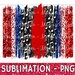 Red and Blue Glitter, Music Notes Brush Strokes PNG, Sublimation Print ...