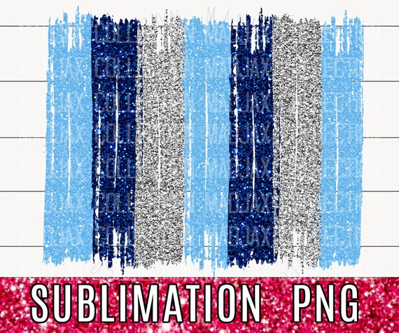 Carolina Blue Brush Stroke Sublimation PNG File Navy and - Etsy