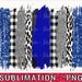 Royal Blue & Silver Brush Stroke, Sublimation Background, Brush Stroke ...