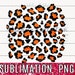 Red & Black Leopard Brush Stroke, Sublimation Print, PNG Digital ...