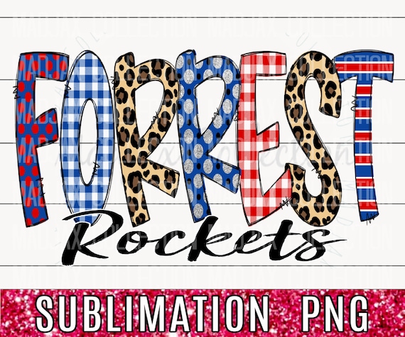 FORREST Rockets Sublimation PNG Teacher Squad Bubble - Etsy