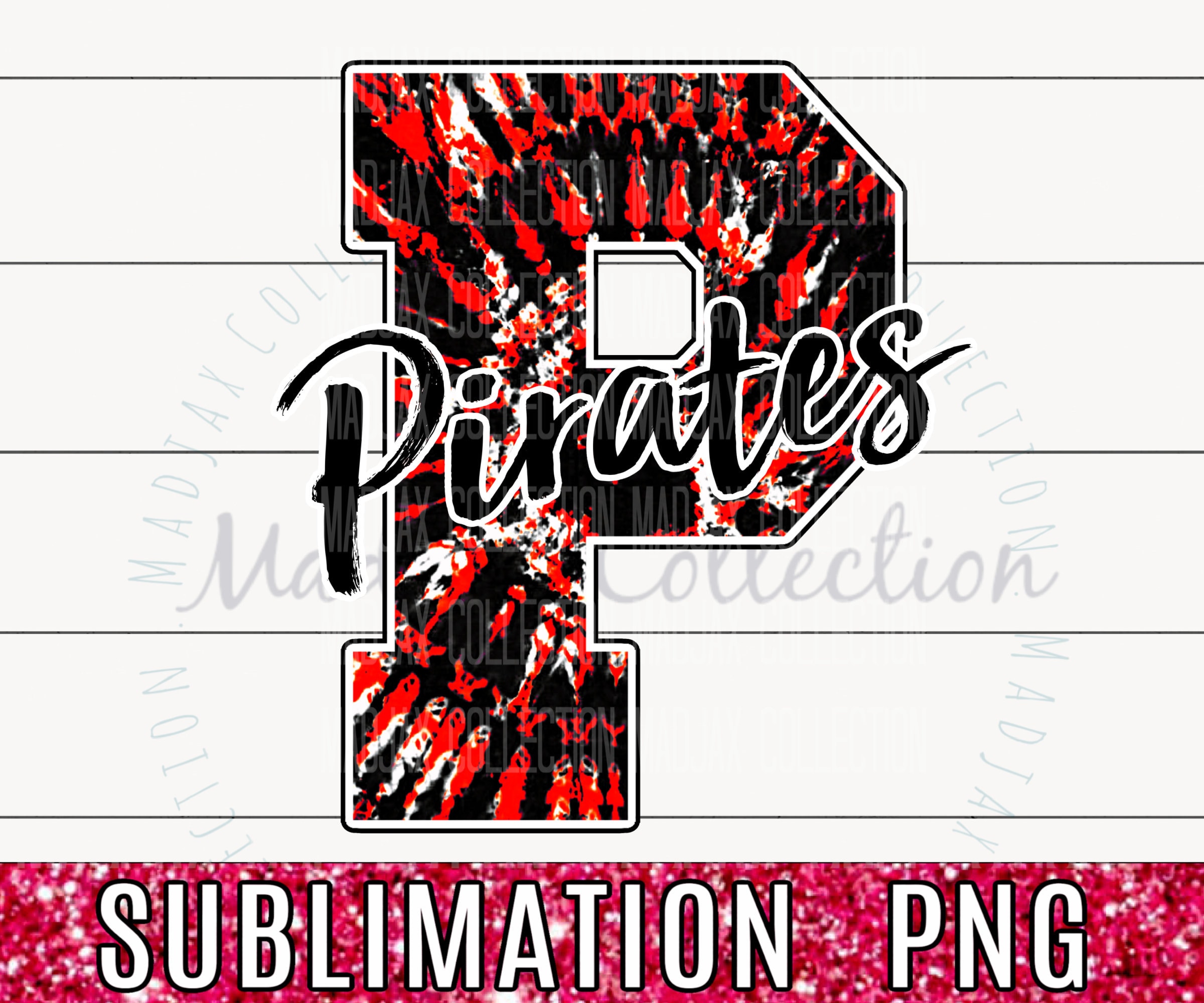 Pirates Spirit Shirt PNG Sublimation Design Red Tie Dye - Etsy